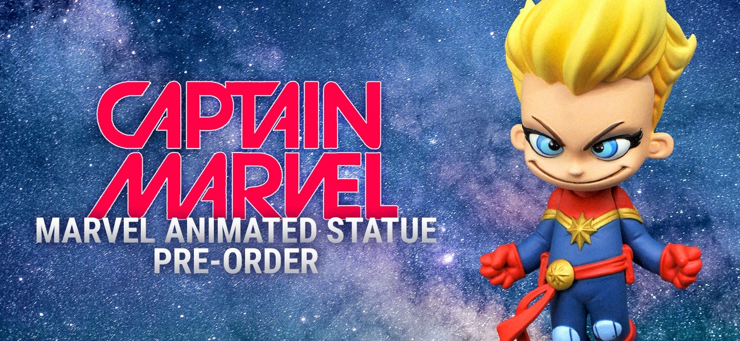 The Blot Says...: Captain Marvel Animated Marvel Mini Statue by Skottie ...