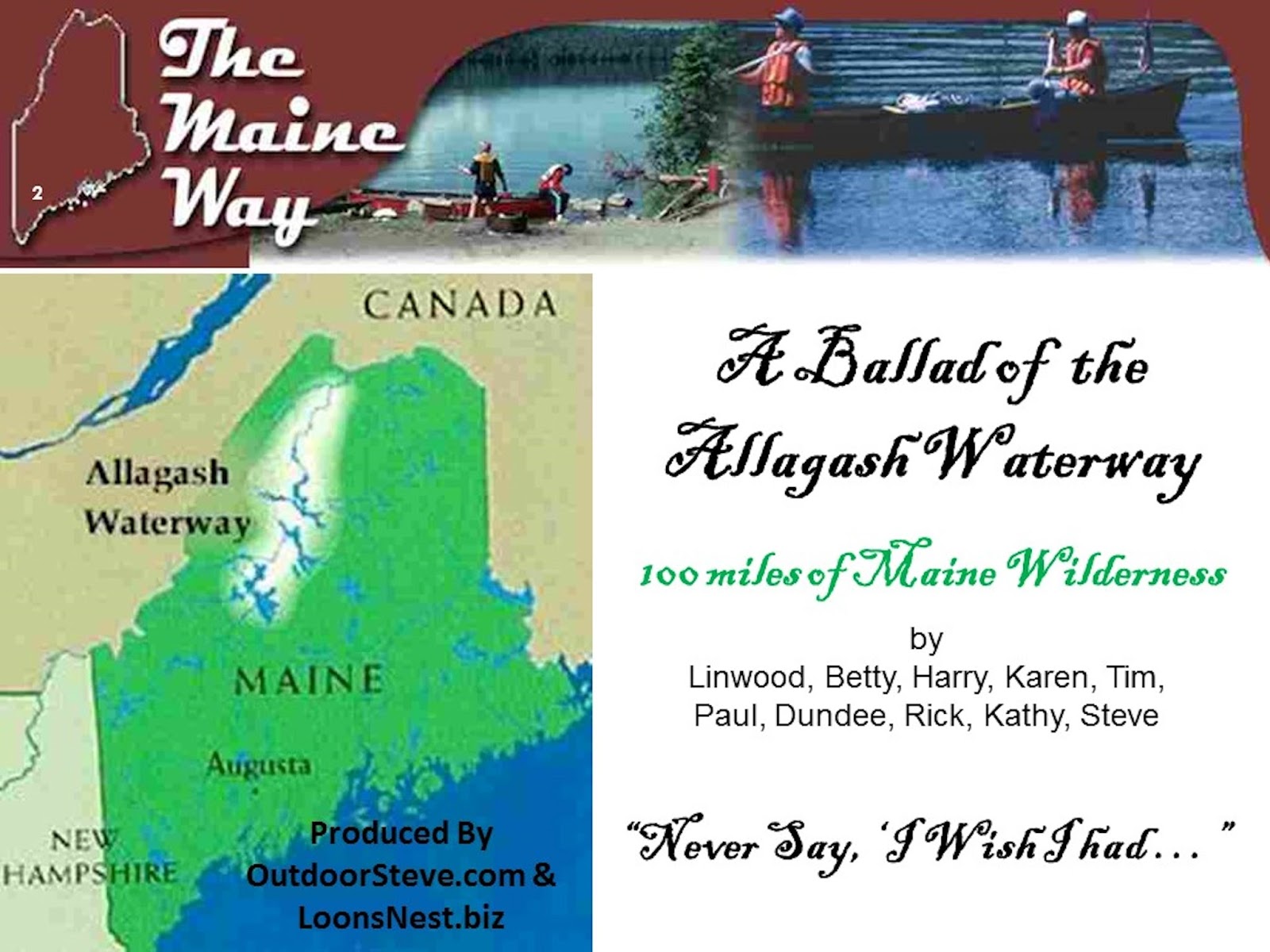 Outdoor Enthusiast: The Ballad of the Allagash Wilderness Waterway