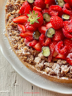 Tarte pistache fruits rouges