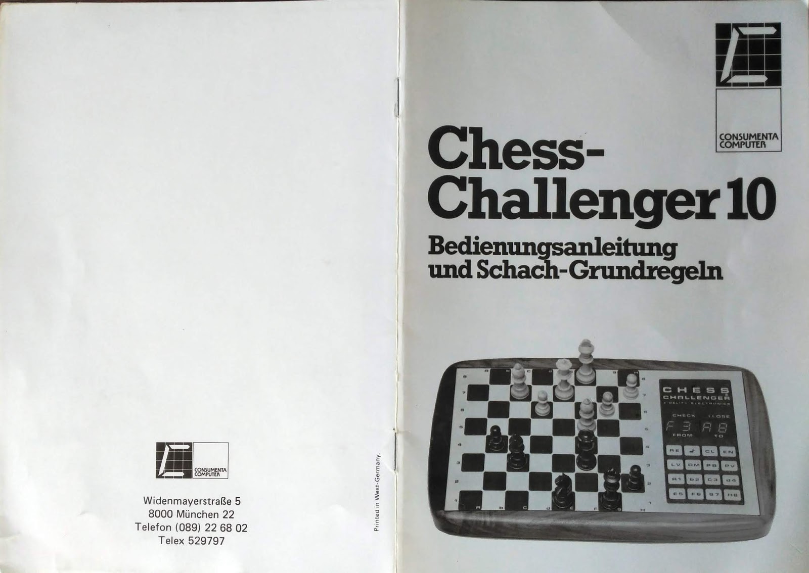 Retro Ordenadores Orty: Fidelity Chess Challenger 10 B (CCX-10B) (1979)