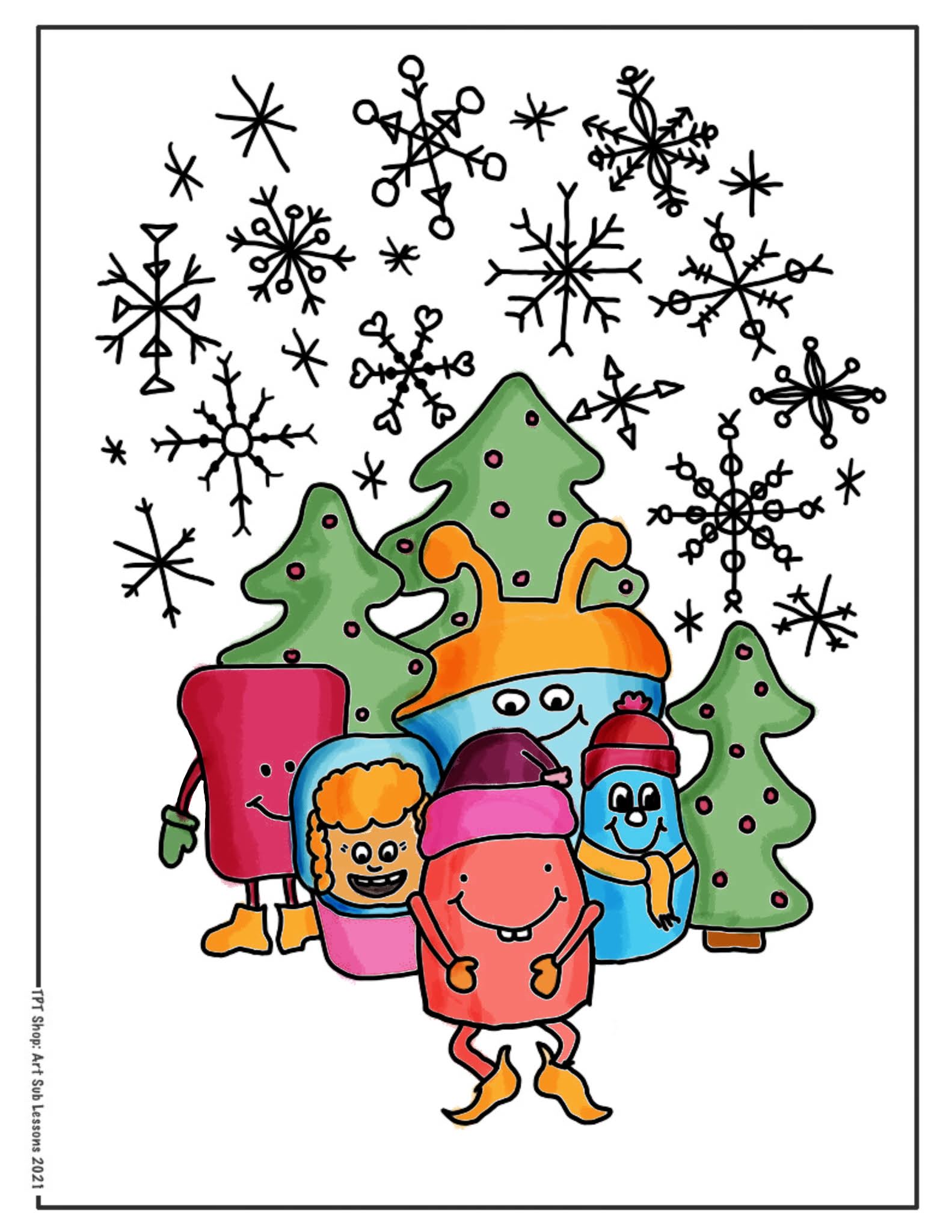 Art Sub Lessons: November 2021