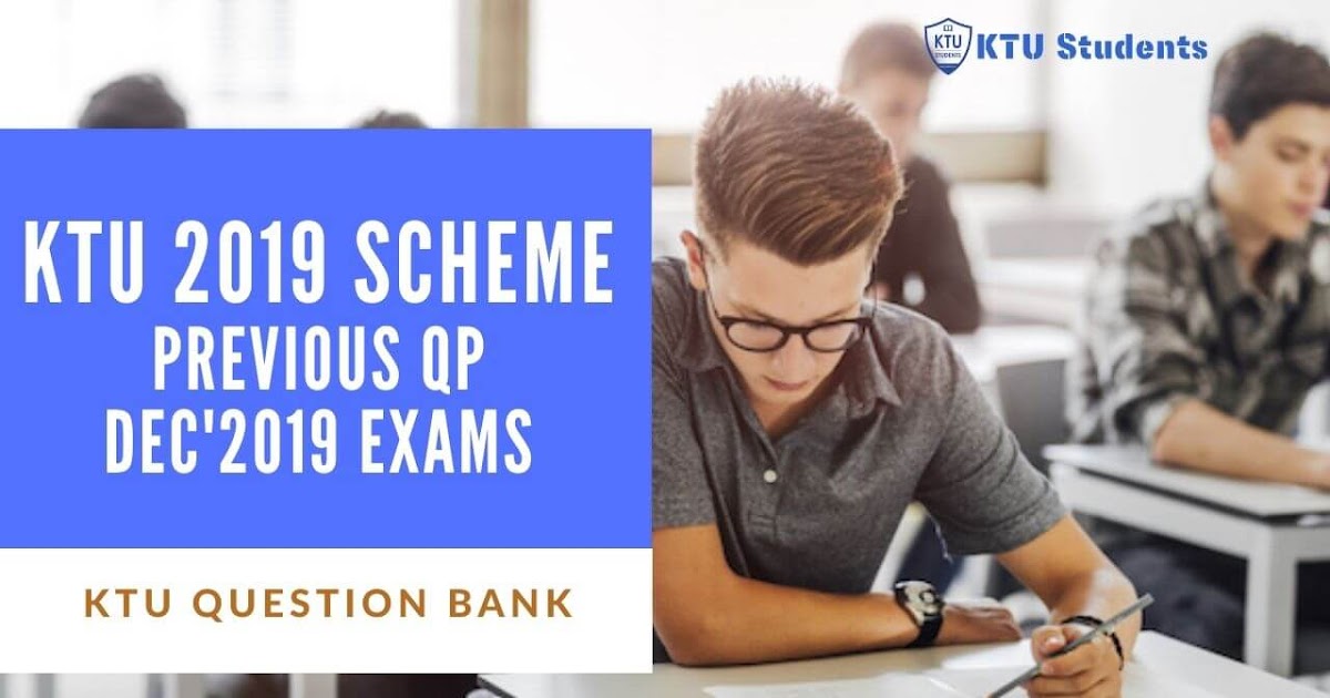 KTU 2019 Scheme Previous Question Papers | S1 Exam December 2019 | KTU ...