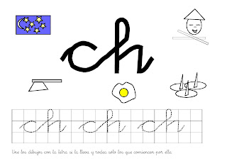 Fichas Infantiles: Fichas letra CH