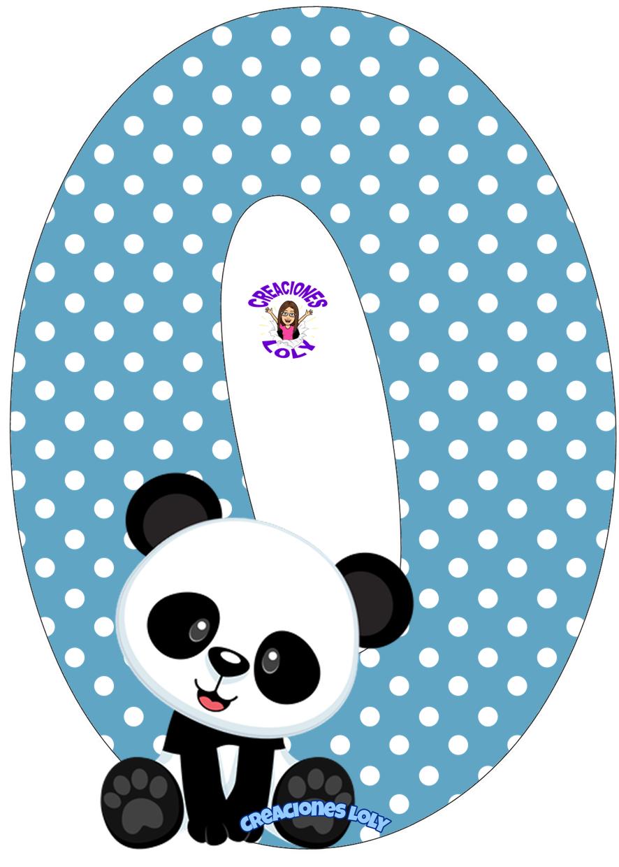 Creaciones Loly: Abecedario Oso Panda