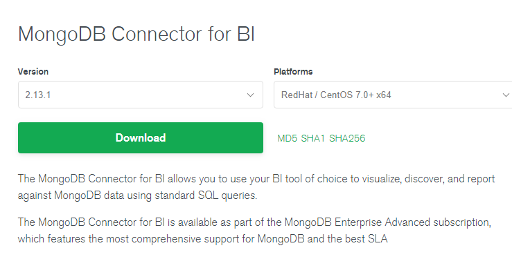 MongoDB BI Connector - a more elaborative guide