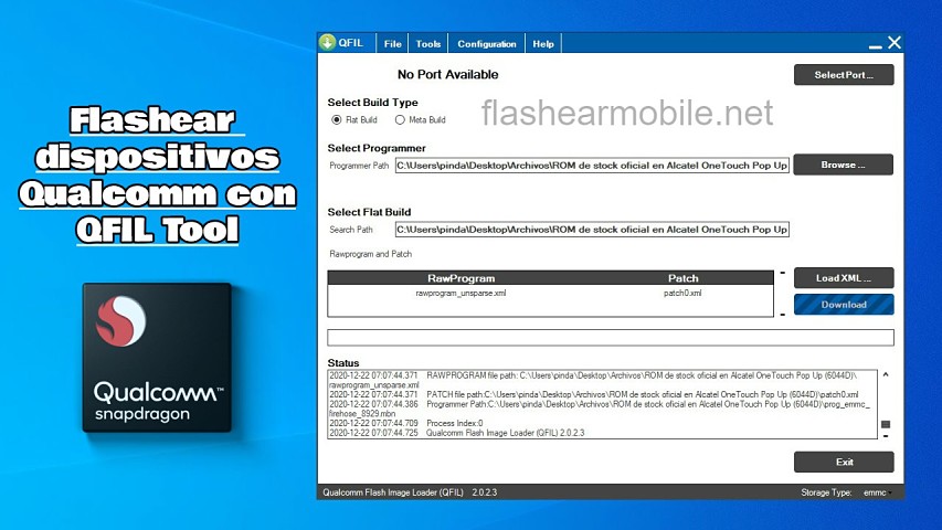 Flashear, instalar firmware móviles Qualcomm con QFIL Tool paso a ...