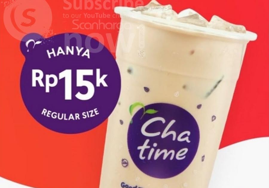 Promo Chatime MILK TEA harga hanya Rp. 15.000 | scanharga
