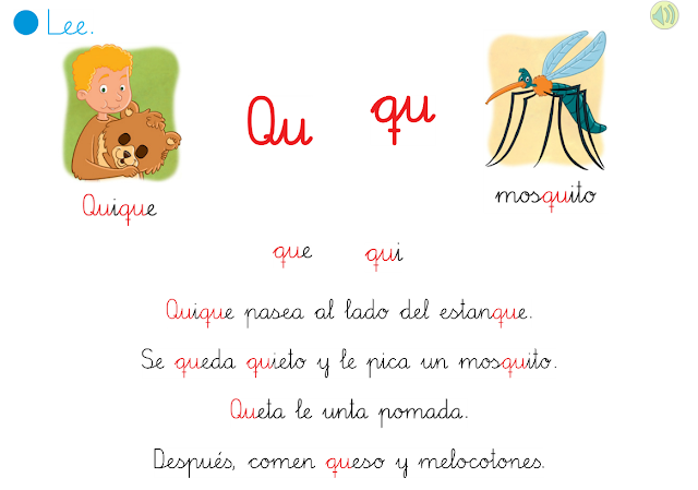 Palabras con que qui para niños - Imagui