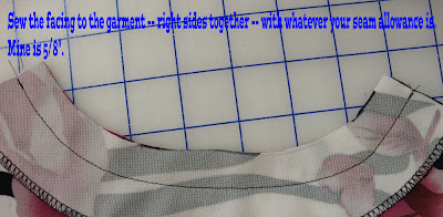 Joyful Expressions: TUTORIAL: NECKLINE FINISH FOR KNIT V-NECK