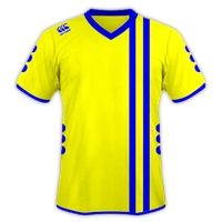Jersey Bola Warna Kuning Bergaris | Desain Jersey Gratis