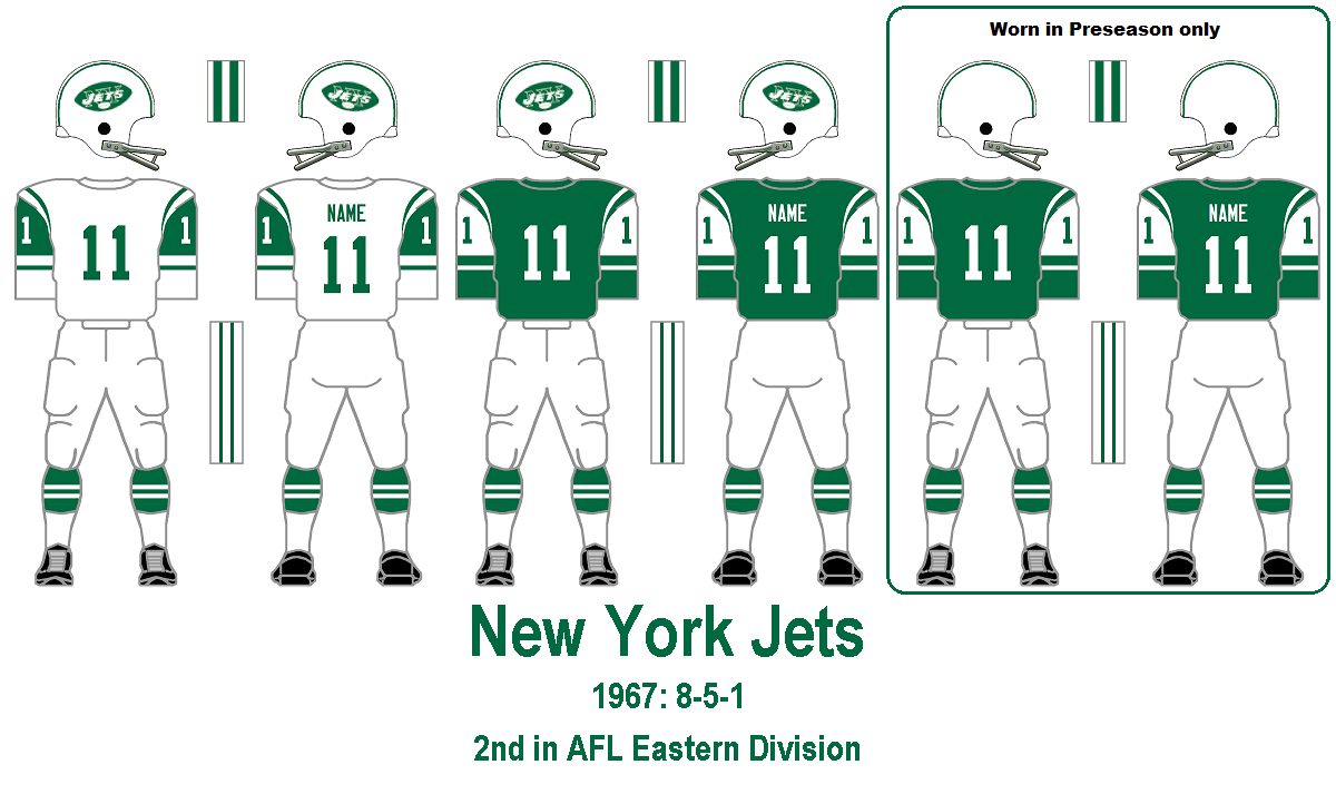 Bill's Update Blog: 1960-69 New York Titans / New York Jets