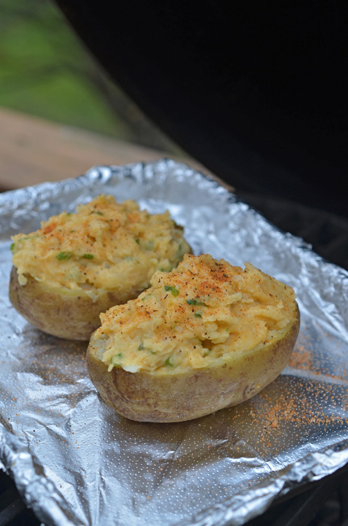 CAB Manhattan Filet with Creamed Spinach and Twice Baked Potatoes