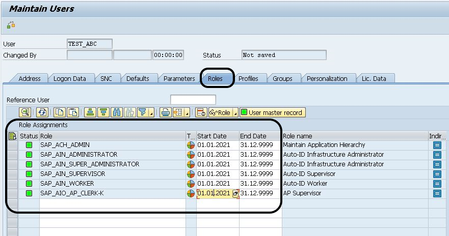 Sap Security Creating New User Account Using Transaction Code Su01