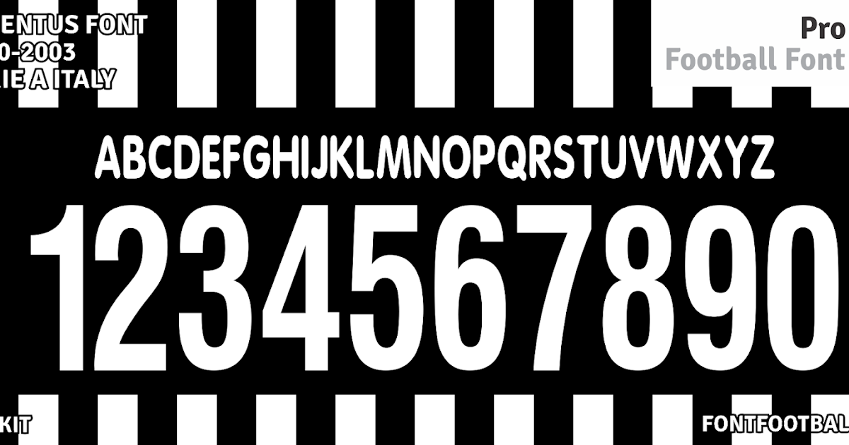 Juventus 2000-2003 Font