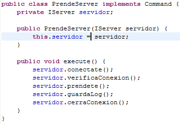 Mi granito de java: Command