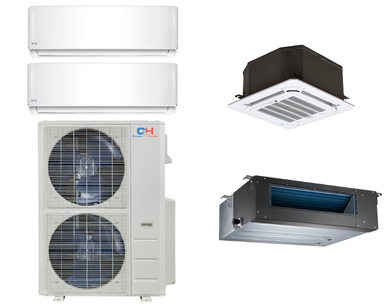 All New Mini Split Ductless HeatPump Systems: Two Indoor Units in ...
