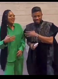 Pictures of Angel Smith parents at the BBNaija finale as they Reconcile.