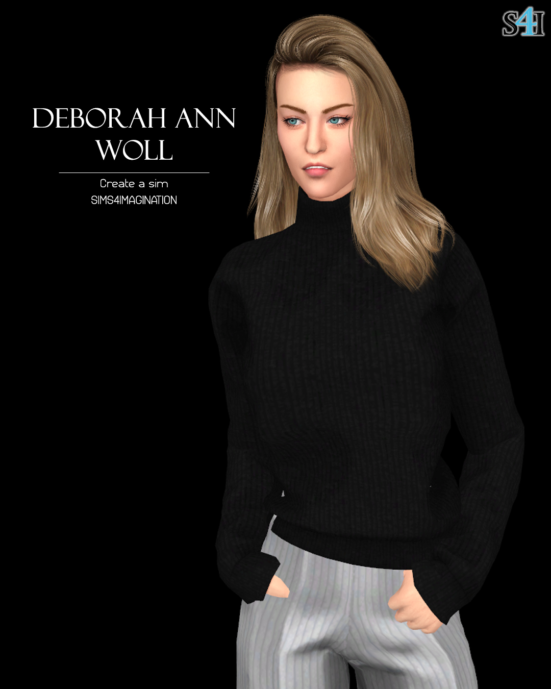 Sims 4 CAS: Deborah Ann Woll - Imagination Sims 4 CAS