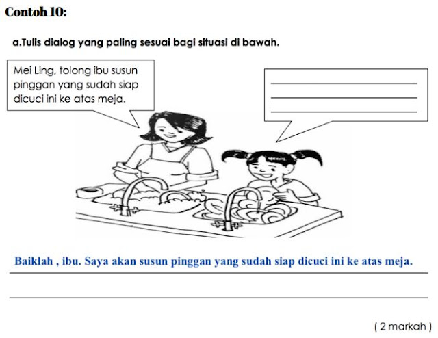 Bahasa Melayu Study Notes: Tulis Dialog