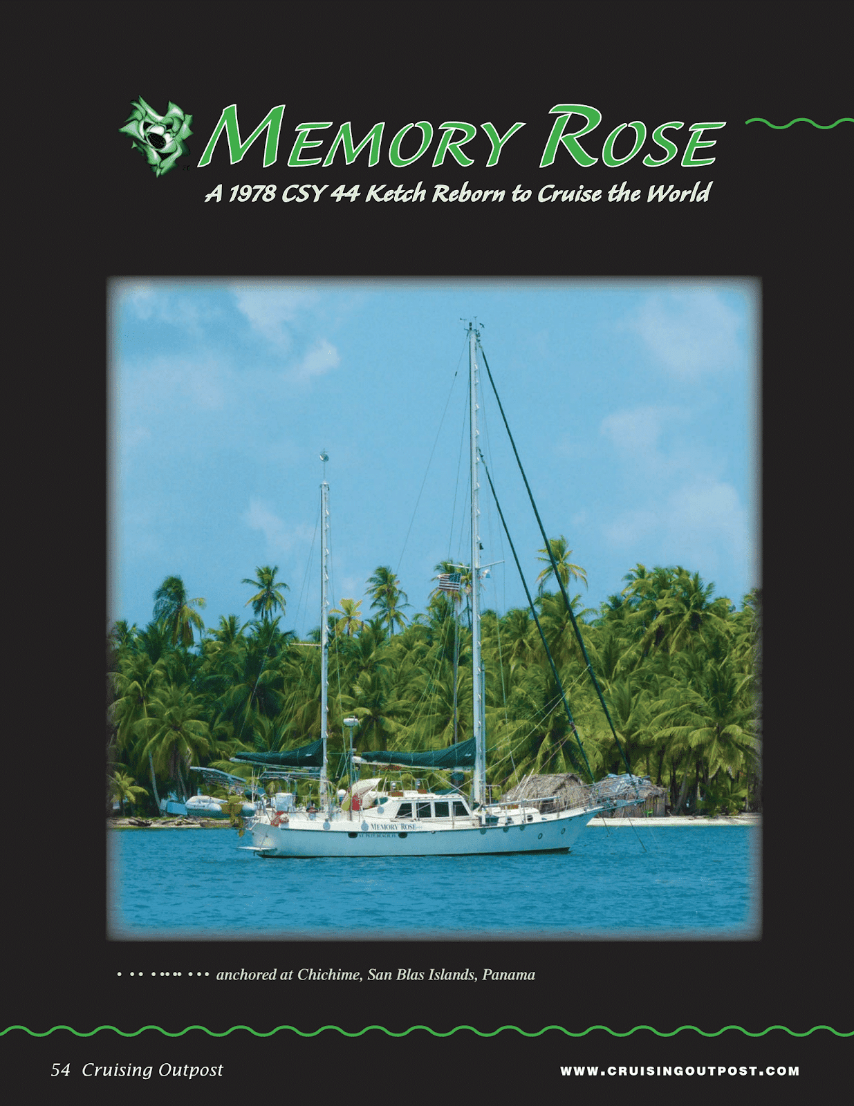 MEMORY ROSE: MEMORY ROSE IS THE 'FEATURED BOAT' IN CRUISING OUTPOST ...