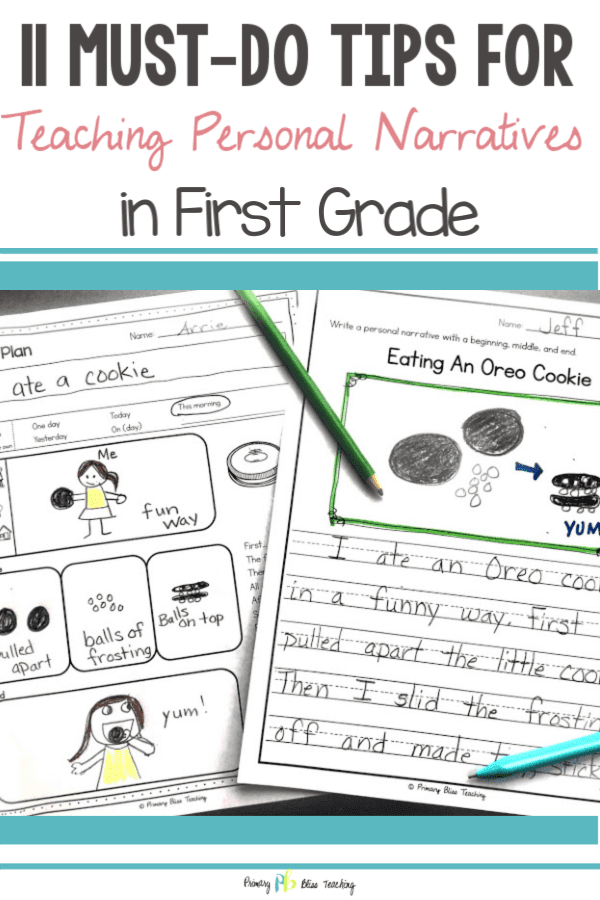 Personal Narrative Examples 1St Grade - Birthday Letter