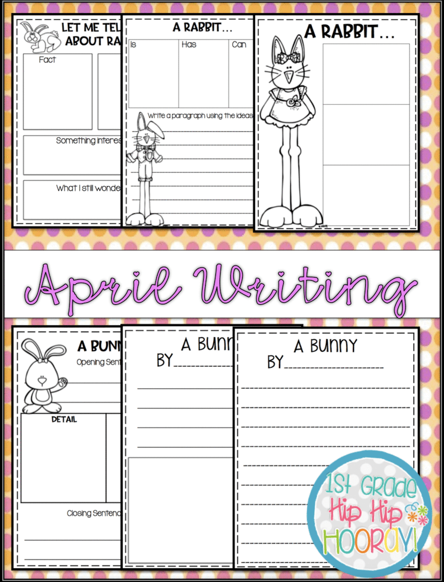 1st Grade Hip Hip Hooray!: April Themed Writing Activities!!
