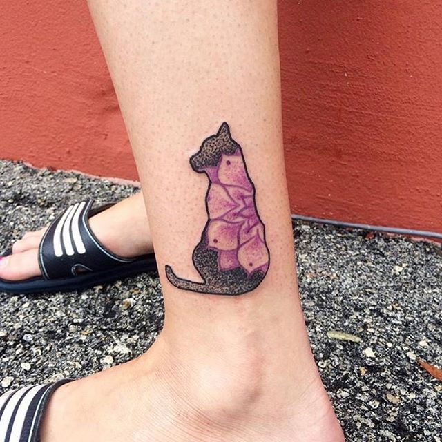 Kumpulan Tato Kucing Keren 3D Terbaru | Cat Tattoo Design - Tato Terbaru