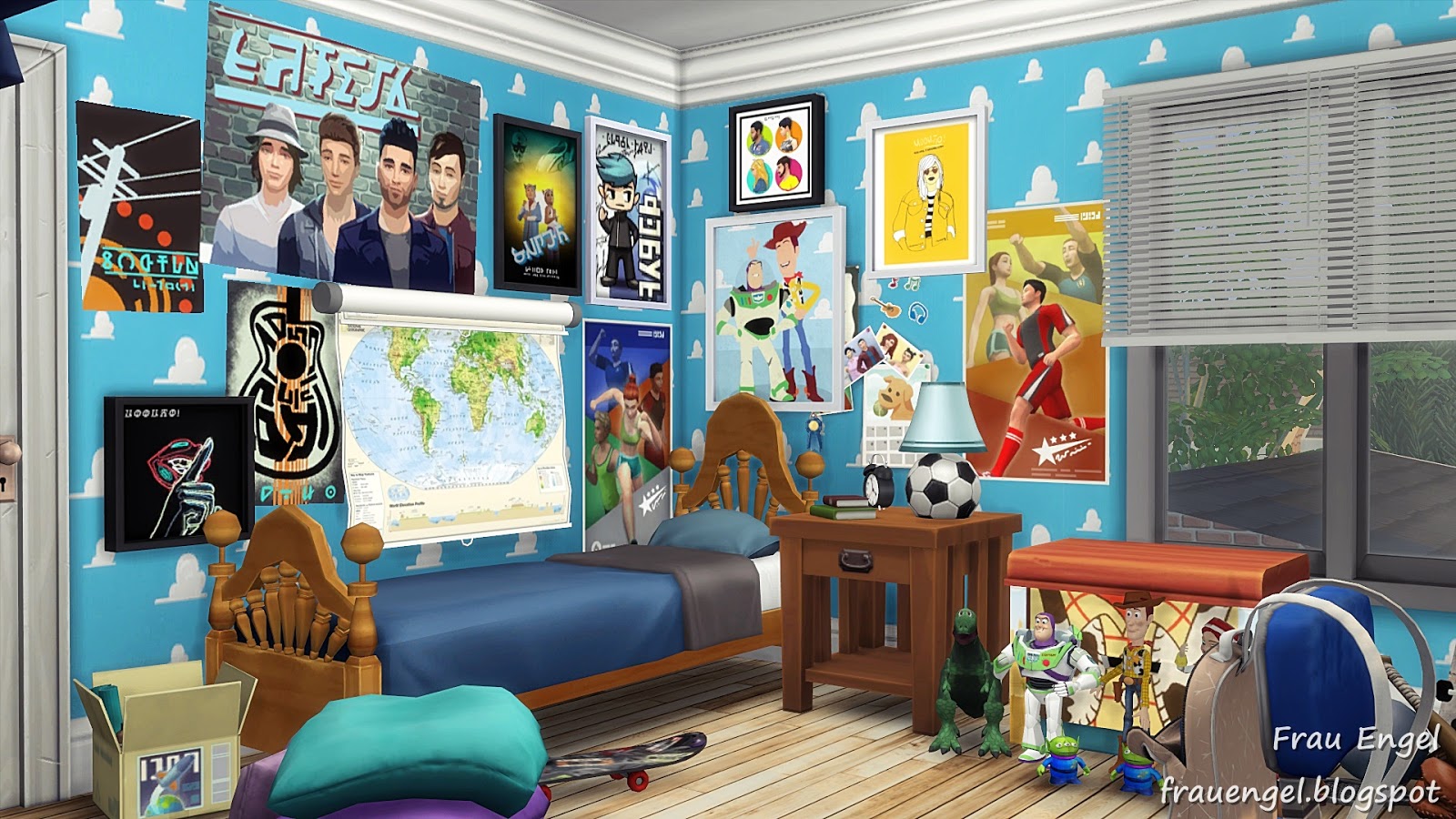 Frau Engel: Toy Story. Andy's House. Two versions.