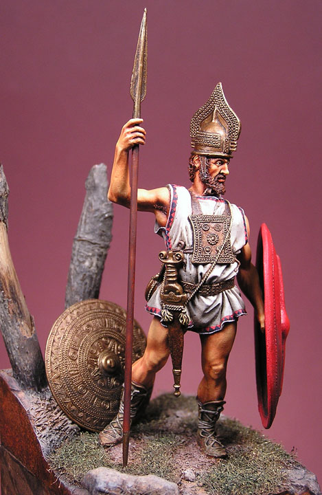 EMI 54mm Villanovan Warrior Completed | planetFigure | Miniatures