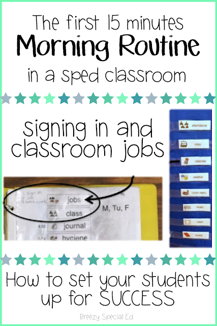 Our Morning Classroom Routine: Coming in and Classroom Jobs - Breezy ...