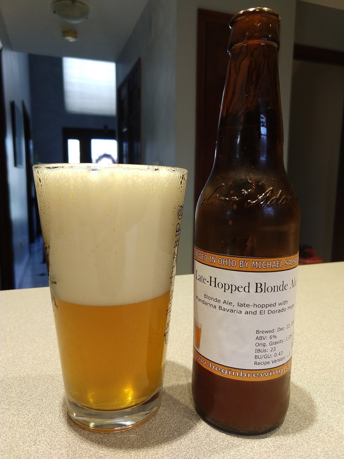 Late-Hopped Blonde Ale