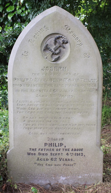 Grave Mistakes: Joseph Titley was killed in the Hamstead Colliery ...