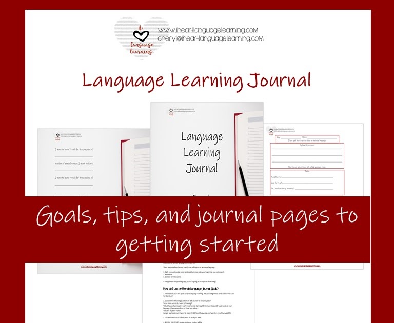 i heart language learning: Language Learning Journal - Goal Setting and ...