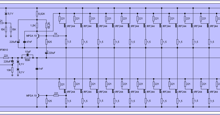 * Eletrônica Campo Elétrico: Circuito esquema amplificador 300W com ...