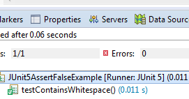 junit 5 assertFalse Example