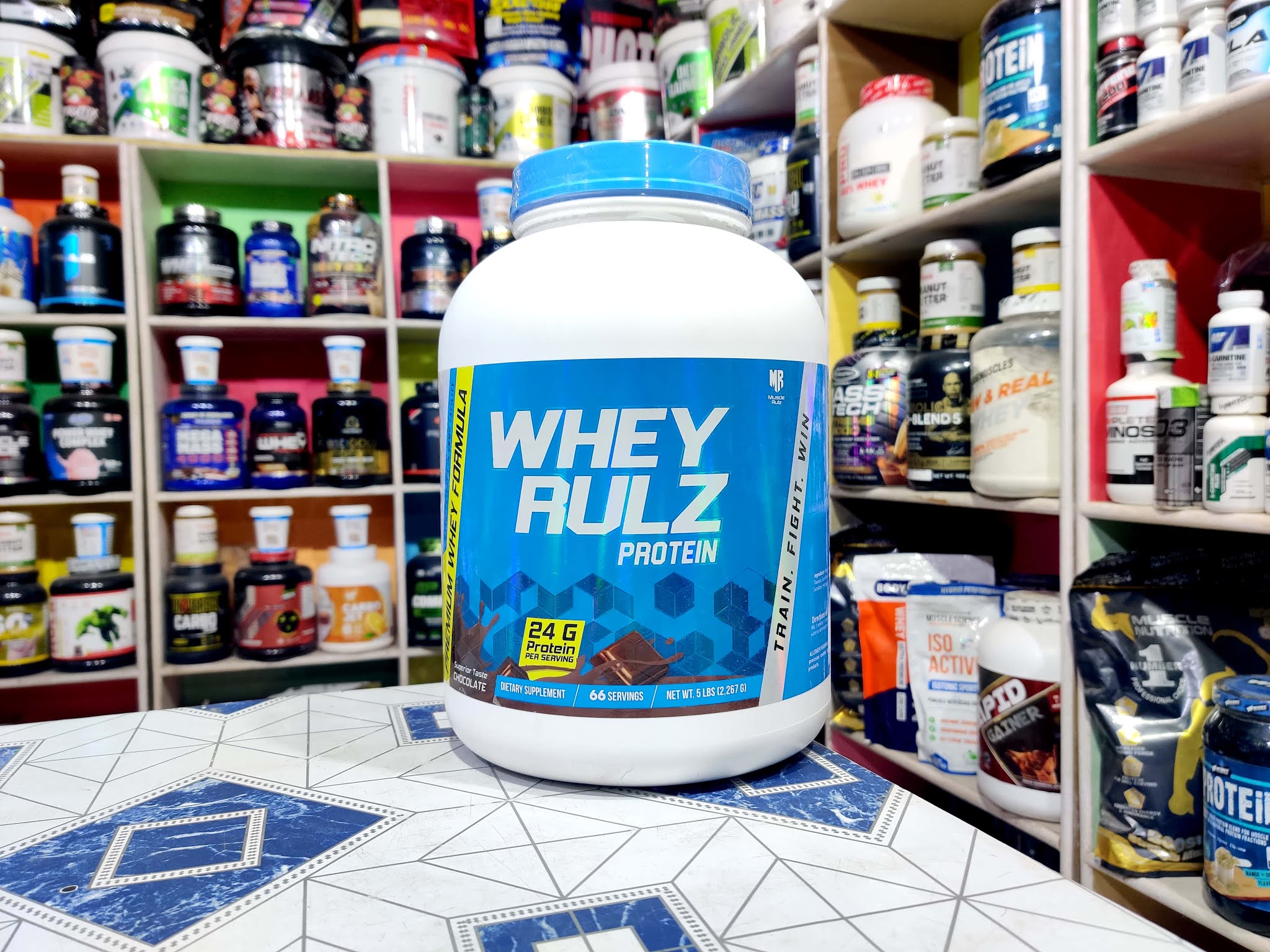 Muscle Rulz Whey Rulz Protein 5 lbs, 2.27kg, 66 Servings - NCRFS