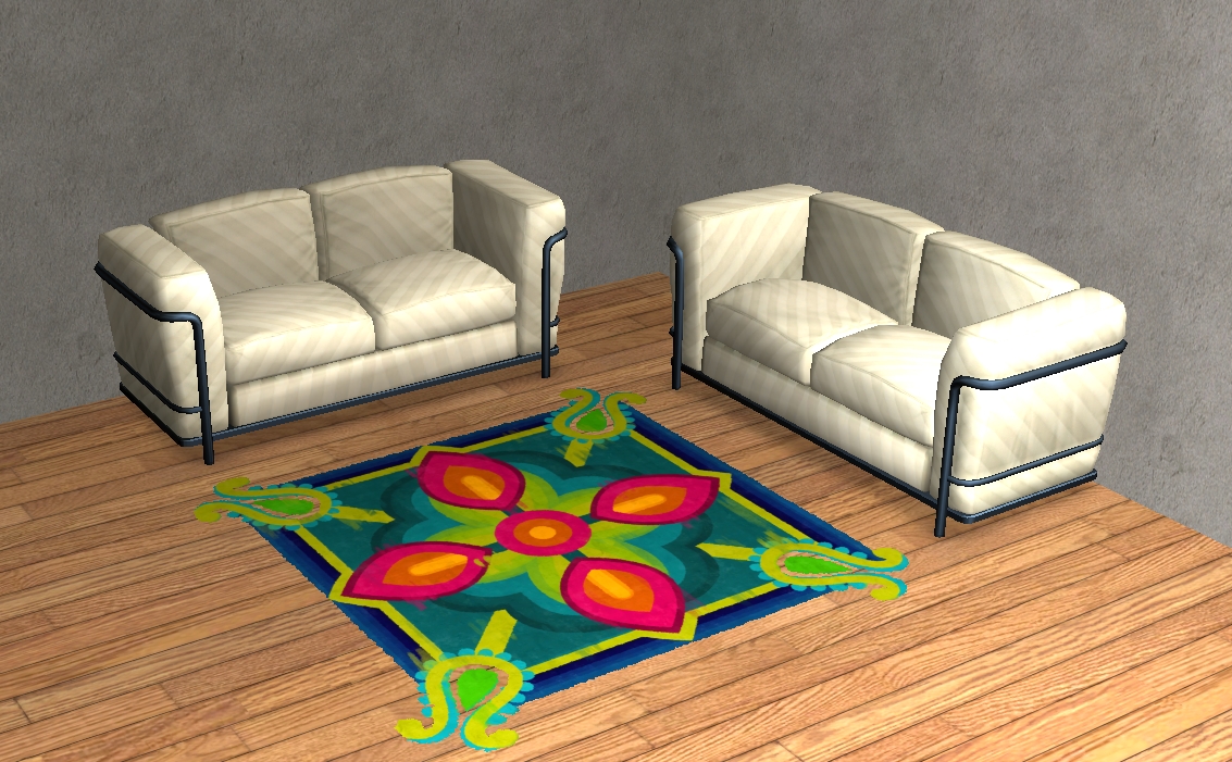 TheNinthWaveSims: The Sims 2 - The Sims 4 City Living Chalked Down Rug ...