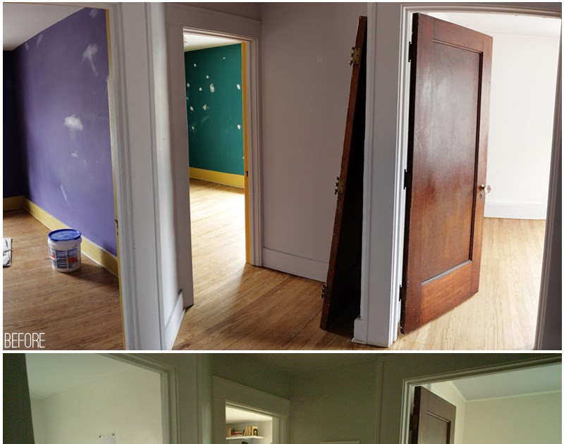 Keep Smiling: Before & After: Upstairs Hall Corner