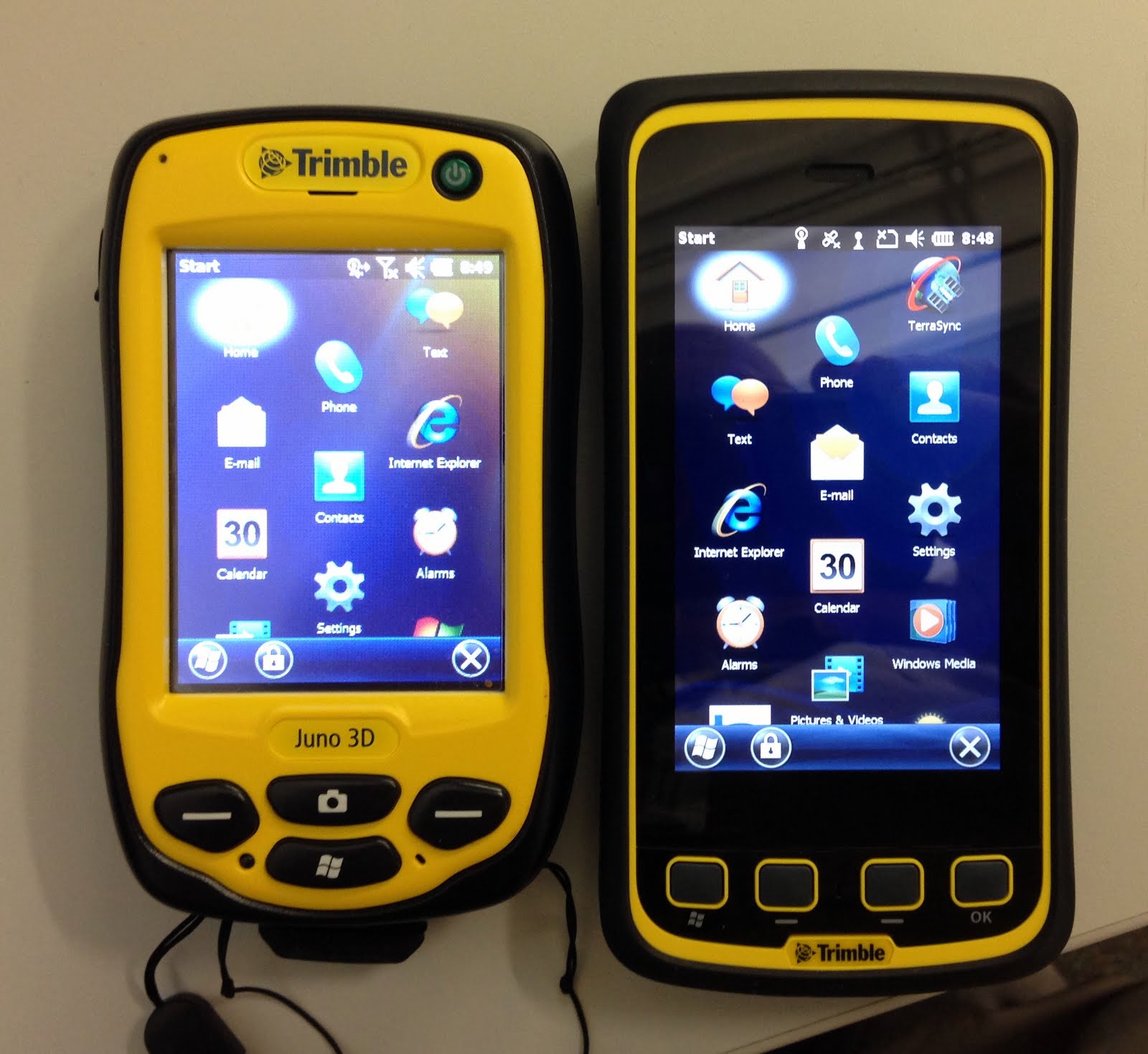 Northing & Easting: Trimble Juno 5