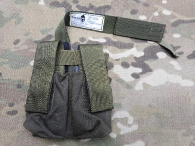 Webbingbabel: Norwegian NFM Double 9mm Pistol Mag Pouch Alpha Green