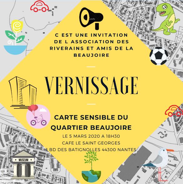 Association des Riverains et Amis de La Beaujoire: Invitation vernissage.