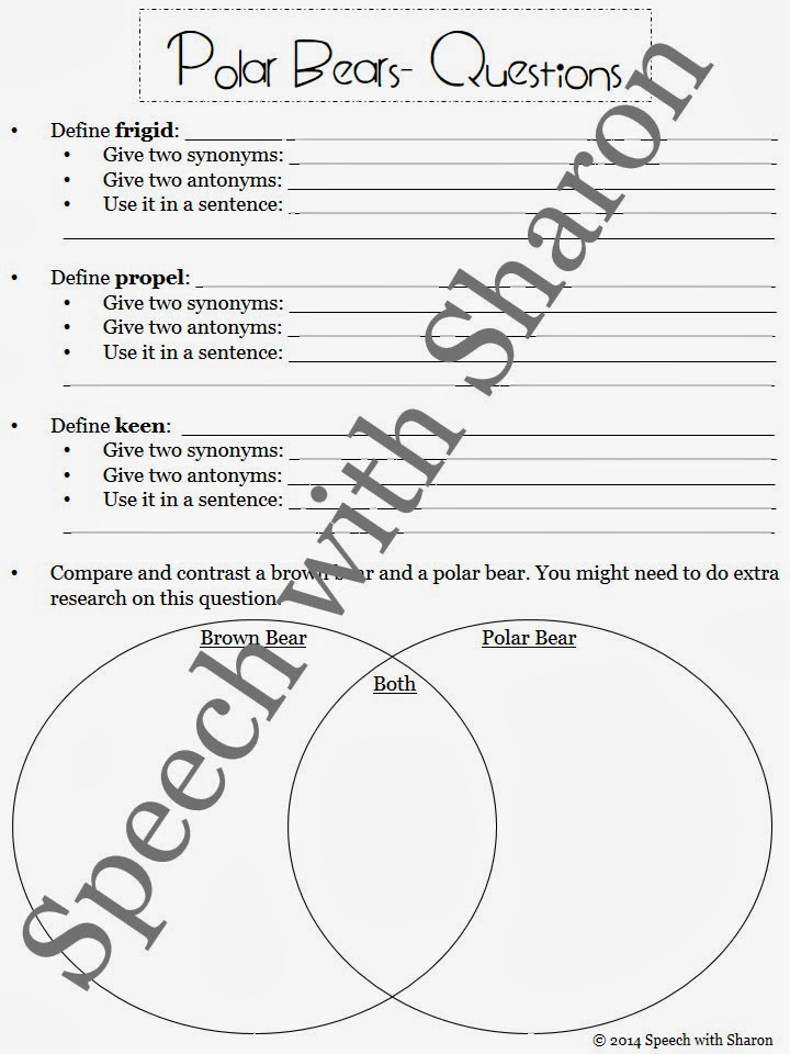 Speech with Sharon: Winter Non-fiction Leveled Reading Passages and ...