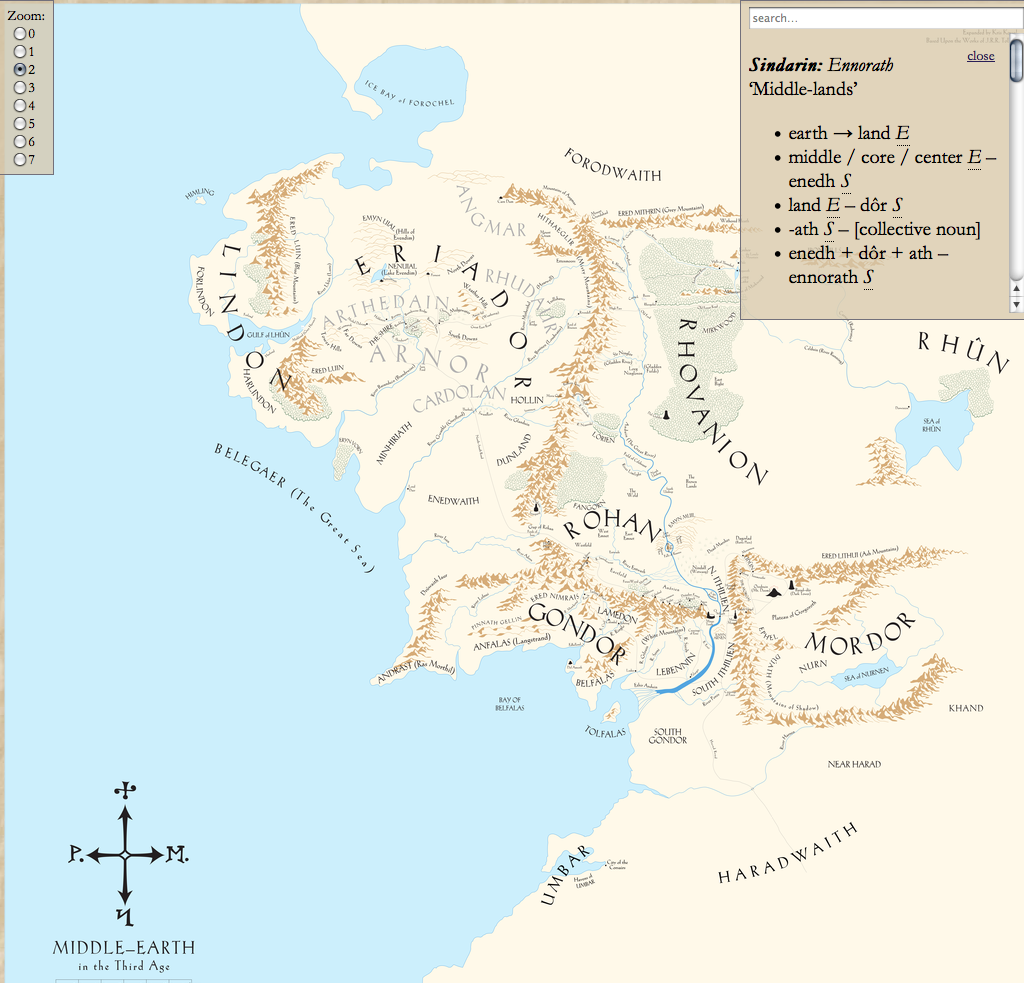 Seduced by the New...: Interactive Middle Earth Maps