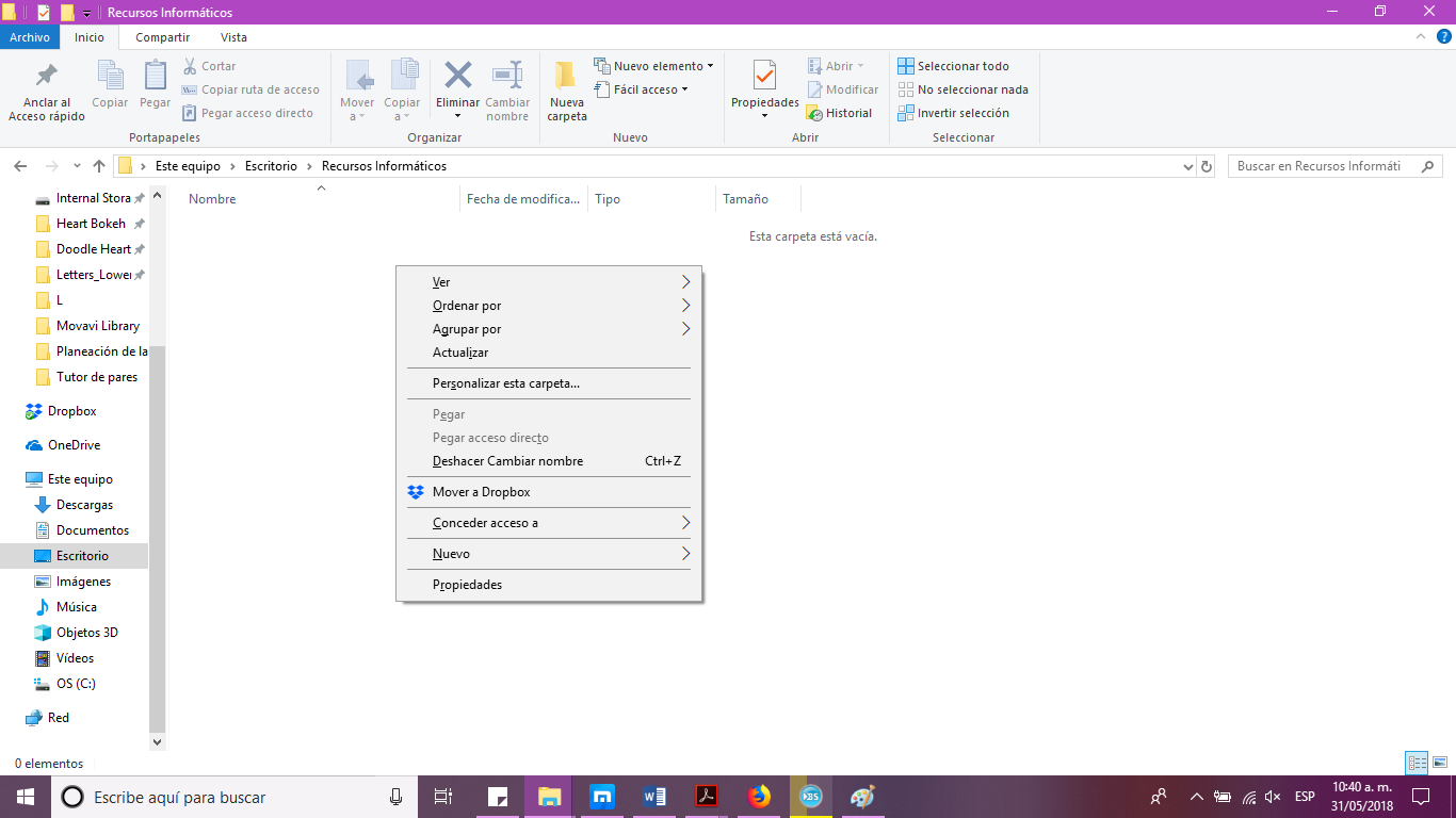 Cómo crear una carpeta