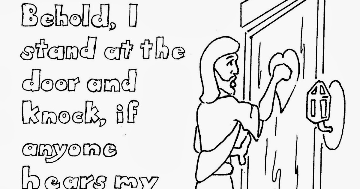 Ask Seek Knock Coloring Page Coloring Pages