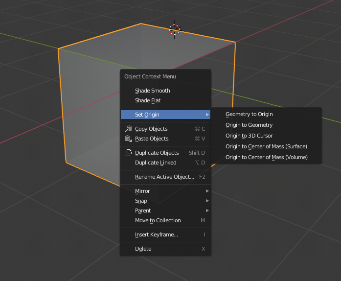 [Blender] 3D cursorとOrigin Point
