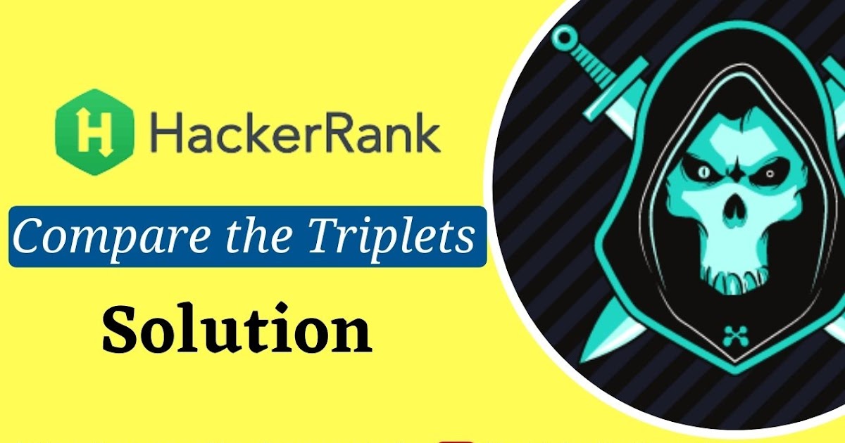 Compare the Triplets HackerRank Solutions