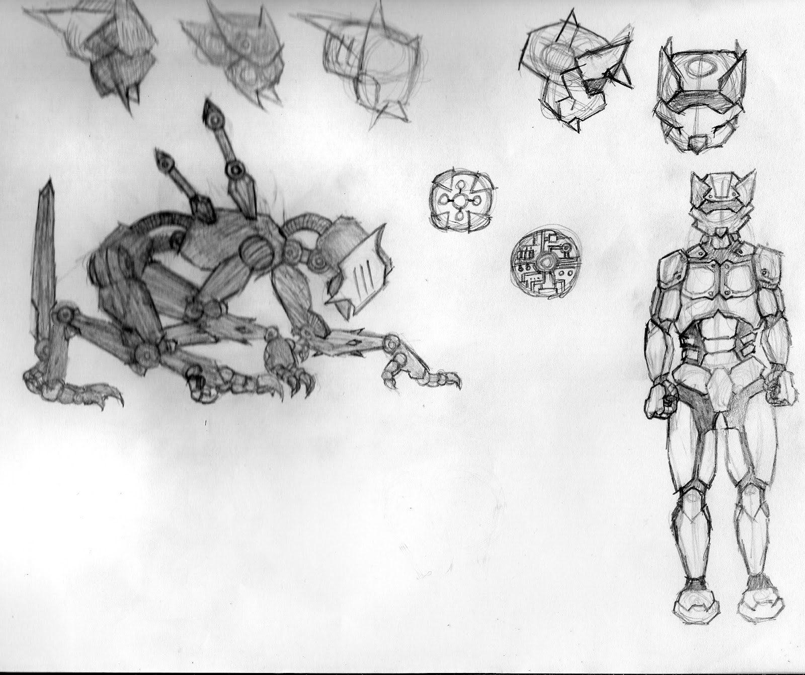 Joshua D. Altobelli's Art: Some More Robot Sketches & Anime Boston Plans