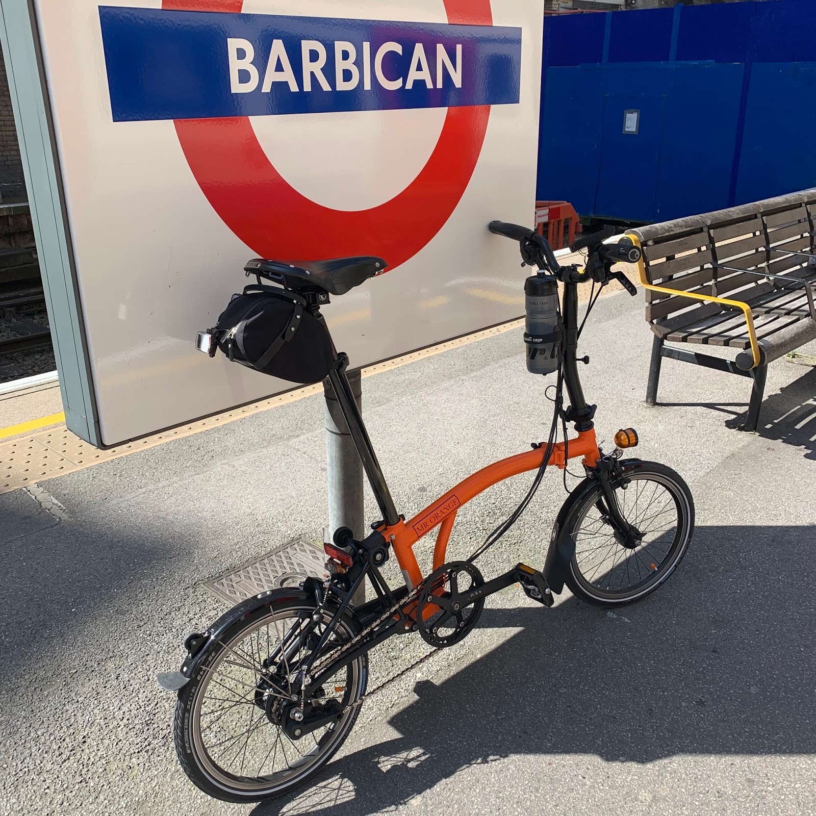 My Orange Brompton: Beating the London Heat on a Brompton.
