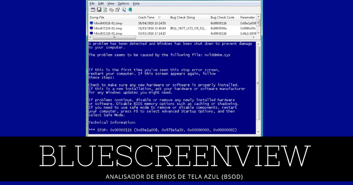 Bluescreenview